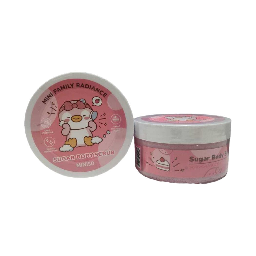 MINI FAMILY Radiance Sugar Body Scrub 200G(Strawberry Cake) – Miniso ...